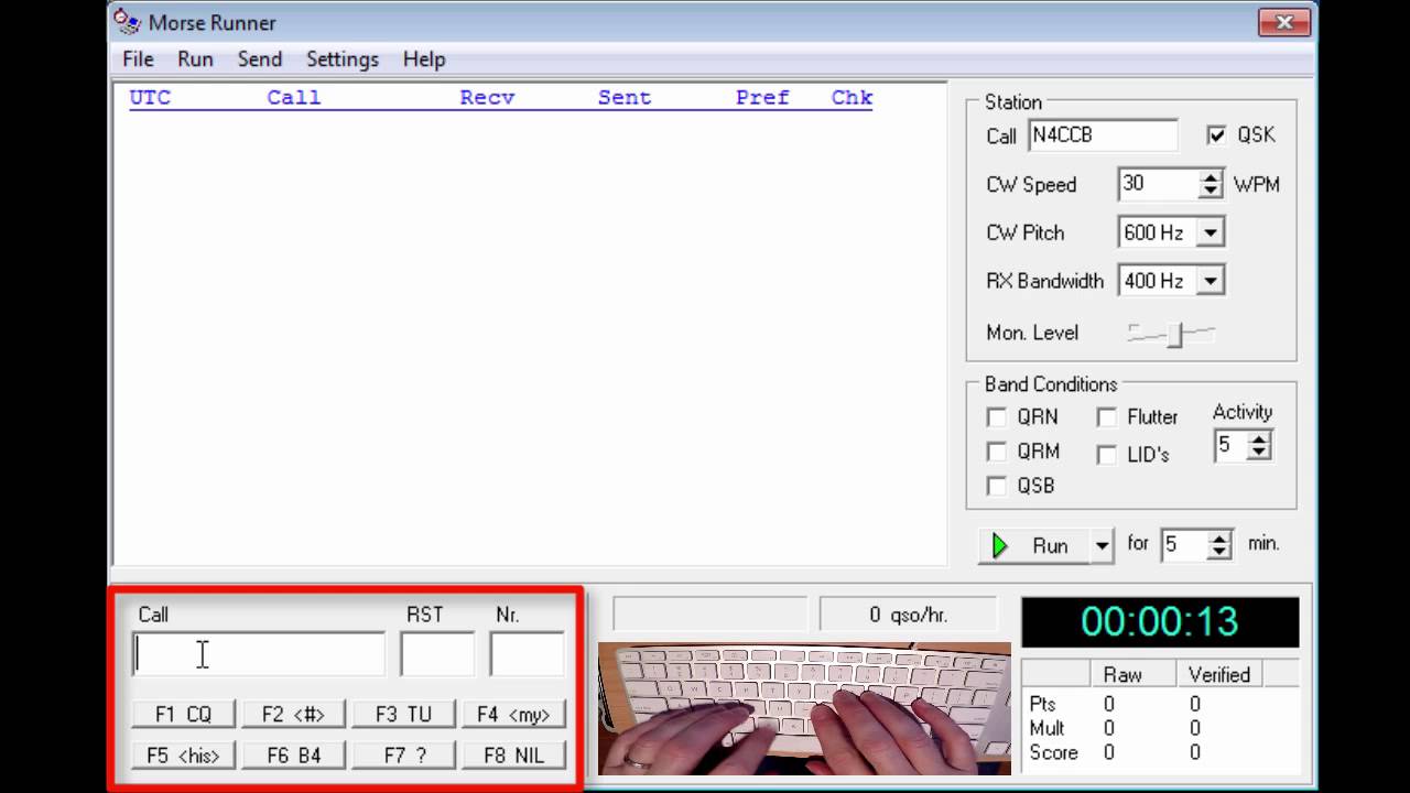 Improving Your CW Speed with Morse Runner