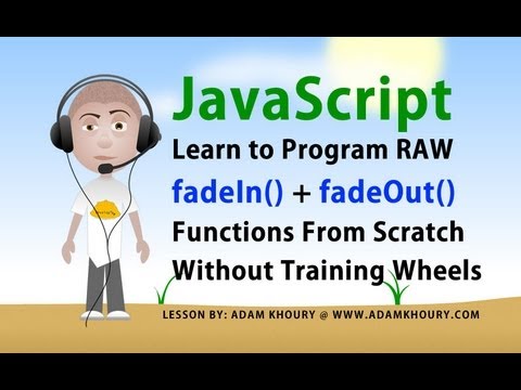 Learn Javascript Custom Fade Animation Functions Programming Tutorial - Mind Luster