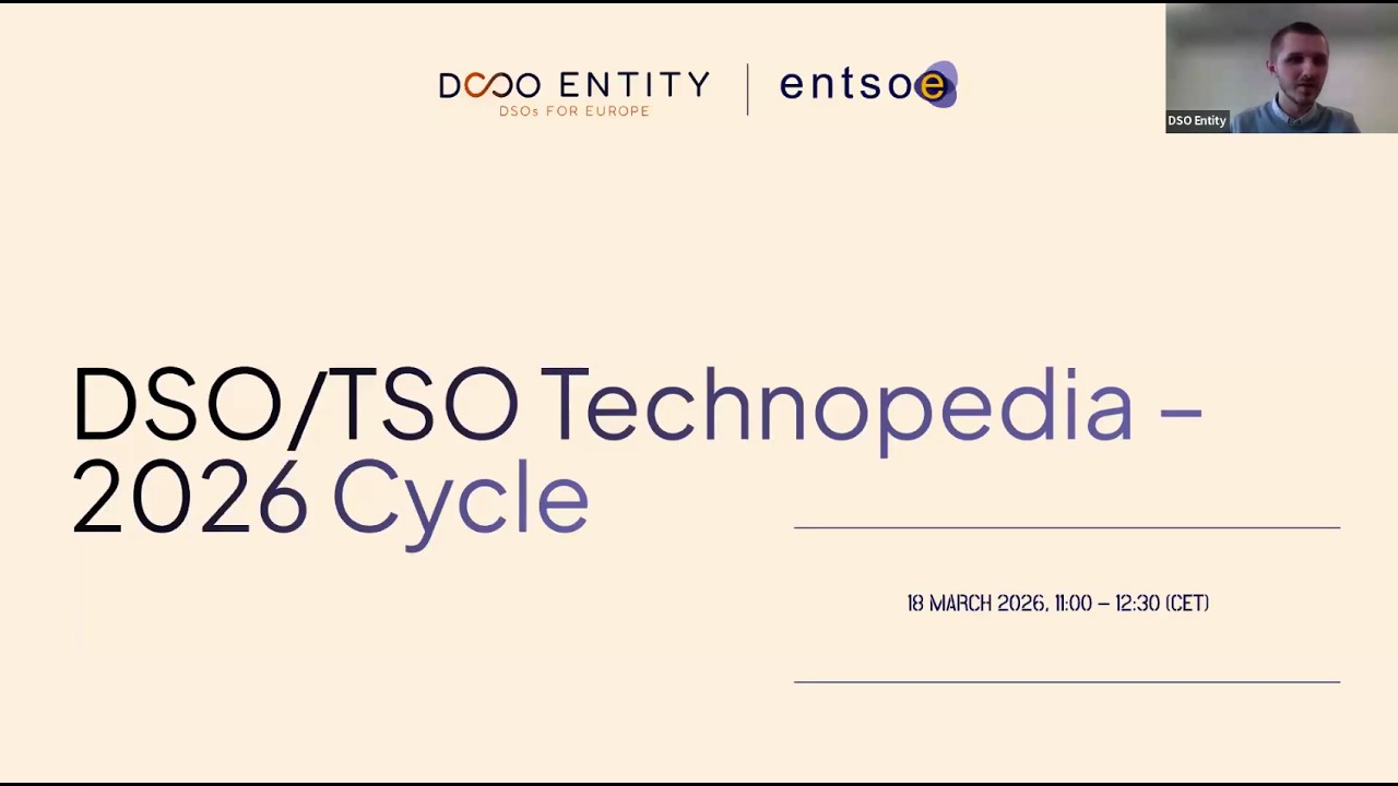 DSO-TSO Technopedia Webinar, 2026 Cycle
