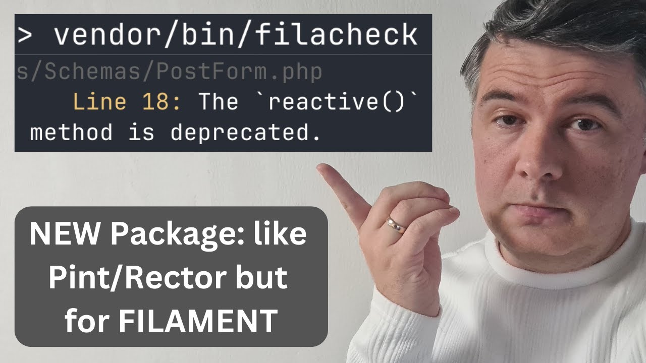 My NEW Package FilaCheck: Detect Deprecated/Inefficient Filament Code