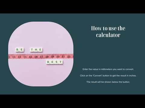 mm to Inches conversion millimeters to inch calculator | Convert mm to inches | Inches Calculators
