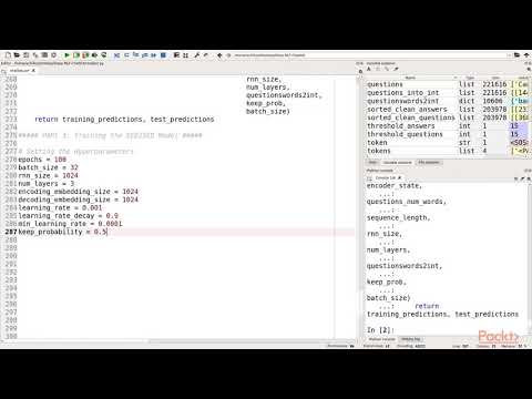 Learn Building Natural Language Applications TensorFlow Setting Hyperparameters Session ...