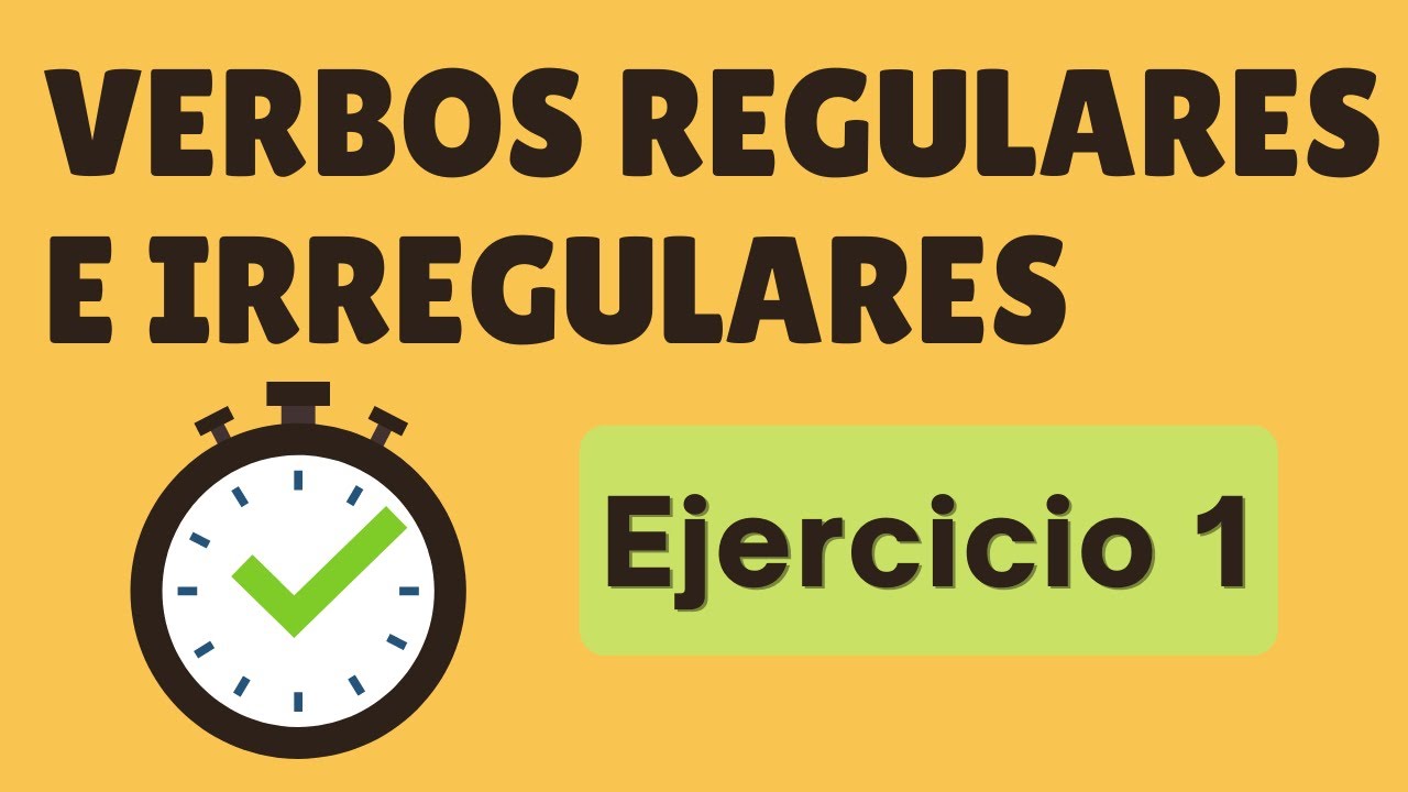EJERCICIOS PRESENTE DE INDICATIVO. Verbos regulares e irregulares.