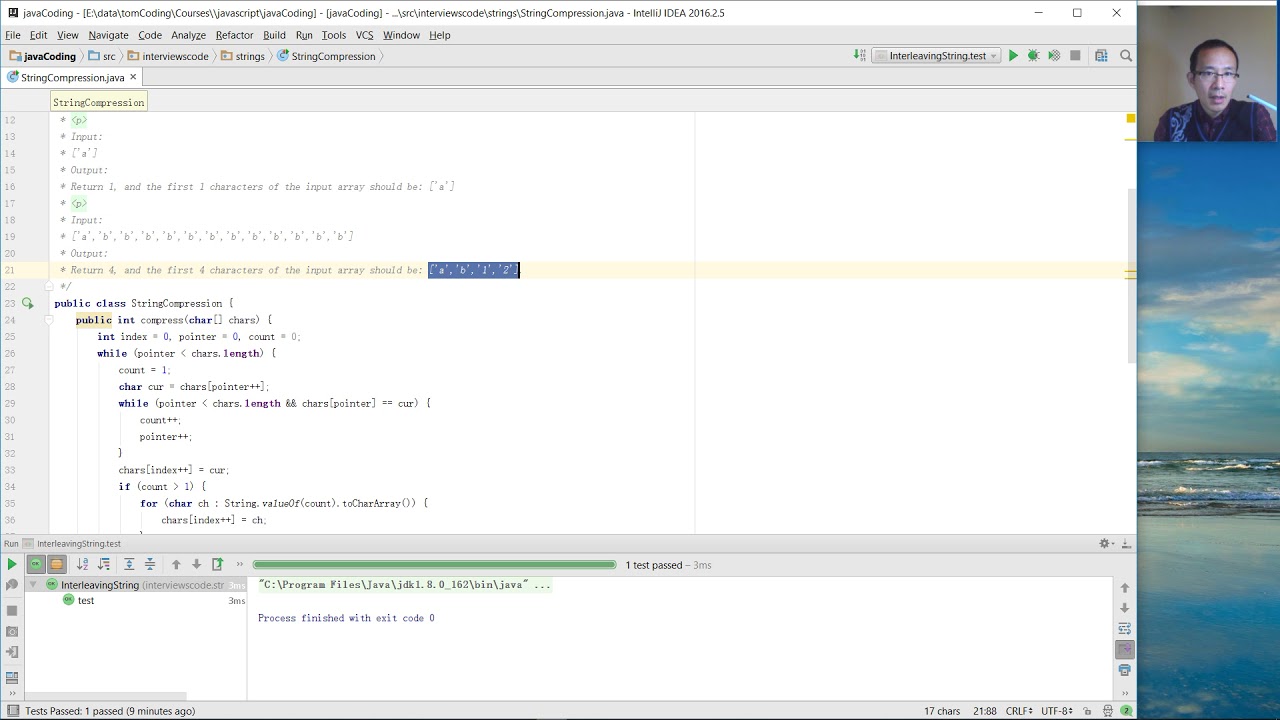 Java Coding Interview Strings 9 String Compression