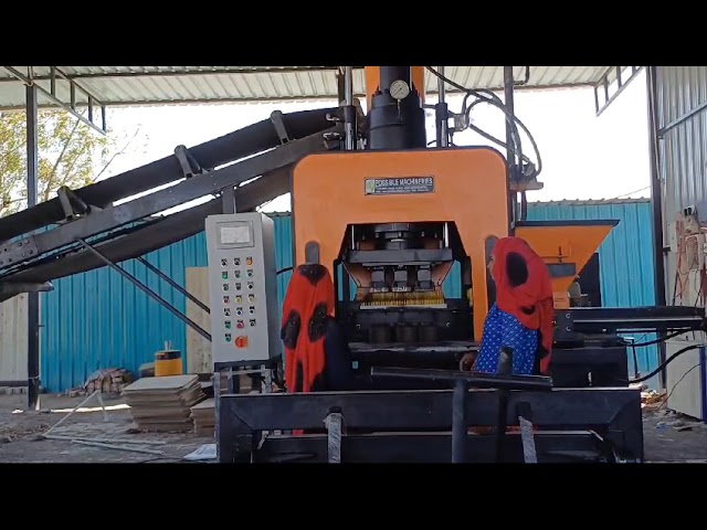 Paver Block Making Machine - AUTOMATIC M-50 GRADE PAVER BLOCKS / FLYASH ...