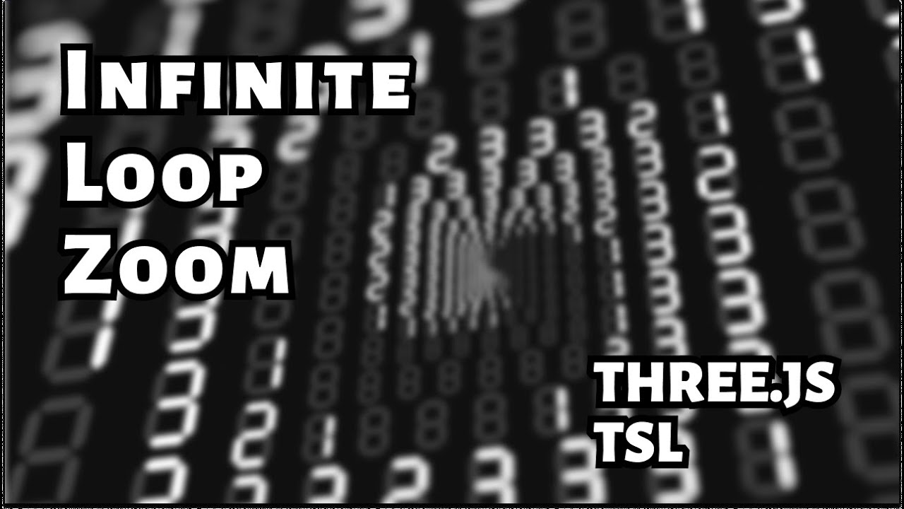 Infinite zoom loop with #threejs