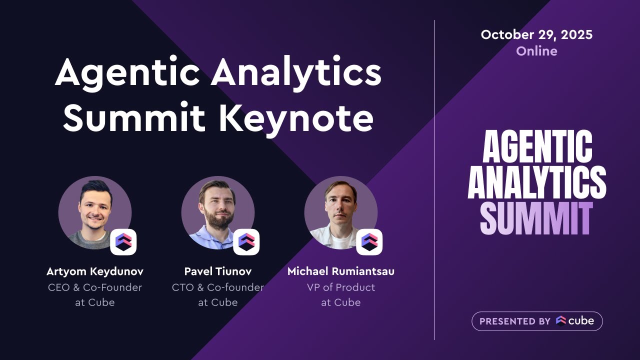 Agentic Analytics Summit 2025 Keynote: The Future of Data Analytics
