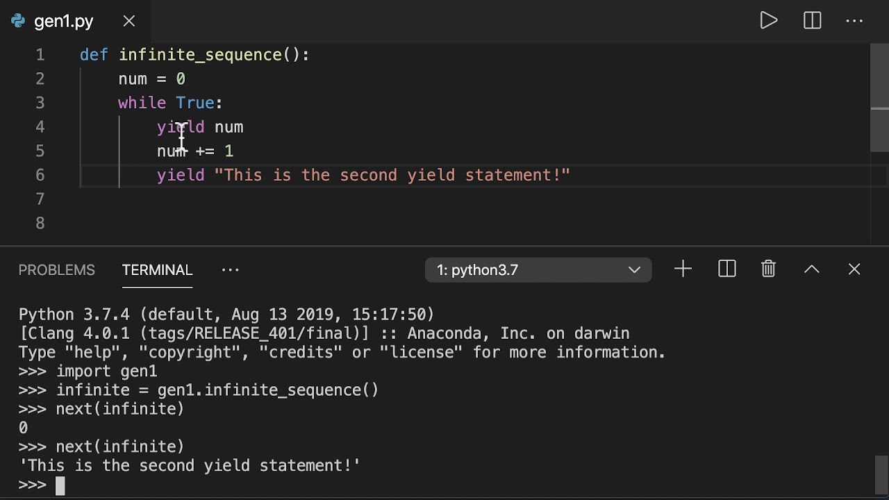 Generators in Python