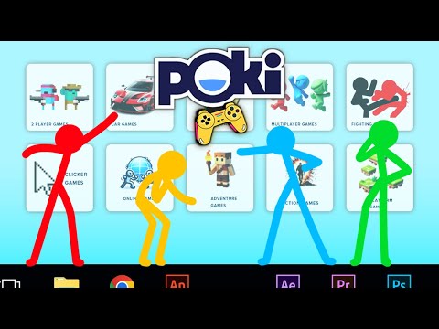 Playing STICK FIGURE Browser Games?! | Poki