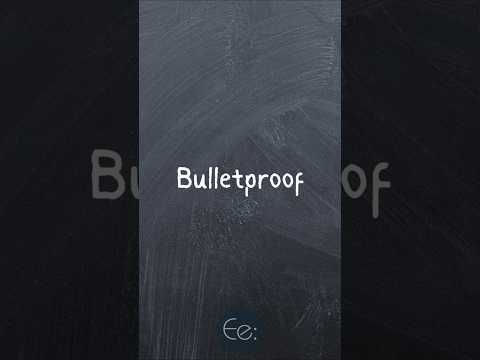 Bulletproof ðĄïļ What Does It Mean? English Explained #phrases #expression #meaning #slang #esl #tips