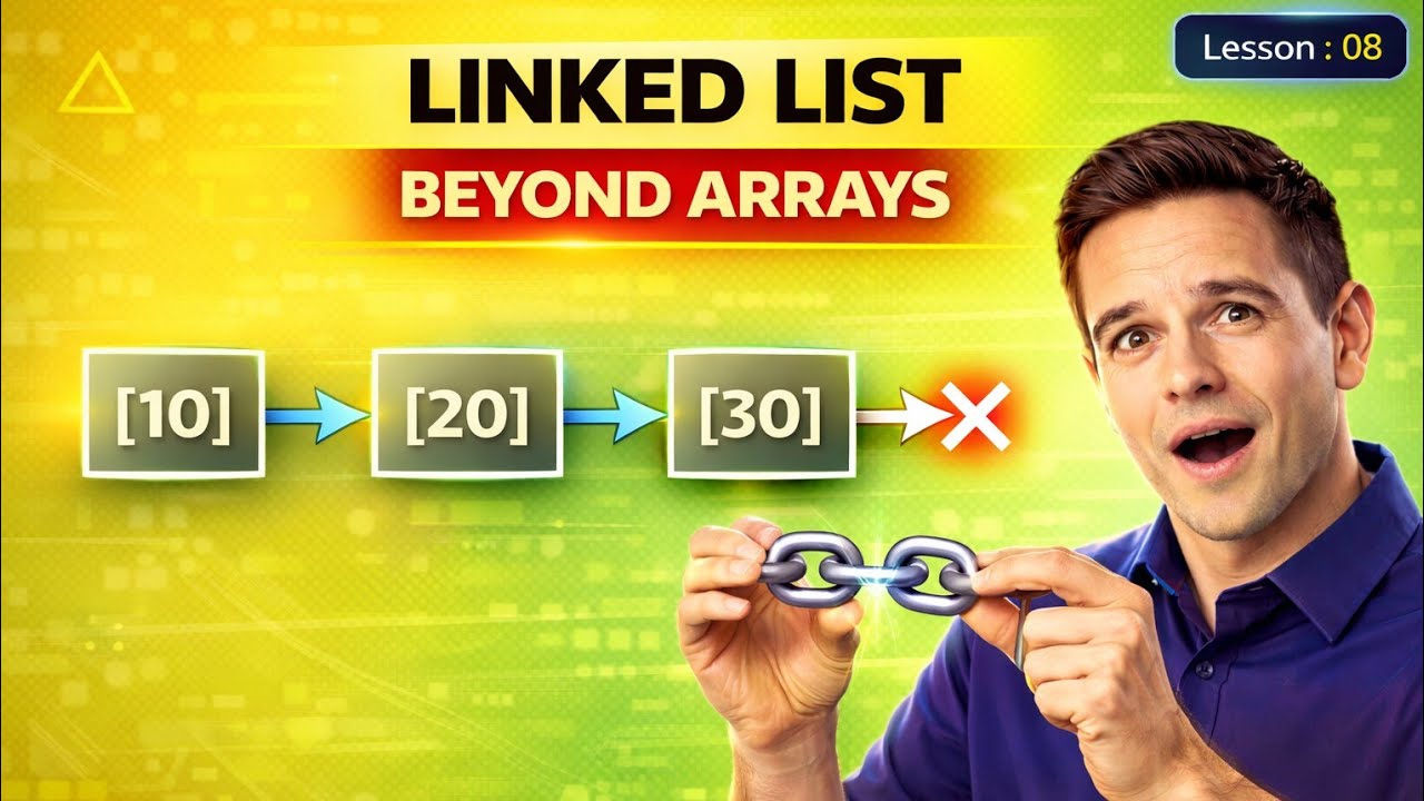 Linked List Explained: Nodes, Pointers, and Dynamic Memory (C Programming Tutorial)