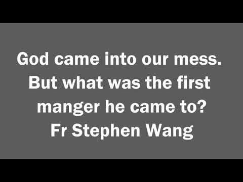 God came into our mess. But what was the first manger he came to ...