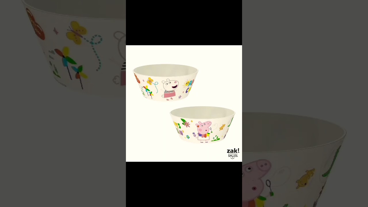Zak Designs Peppa pig kids Dinnerware set 3 piece