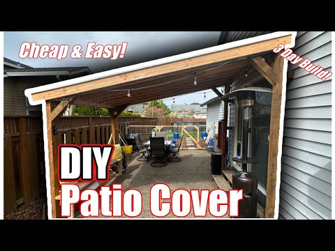 Budget Friendly DIY Patio Cover