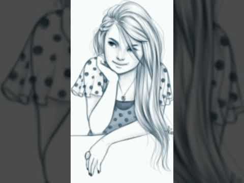 Imagine Girl Drawing #arts #imagine#girl#drawing#ytshorts #viral #shorts #luckyarts #artist