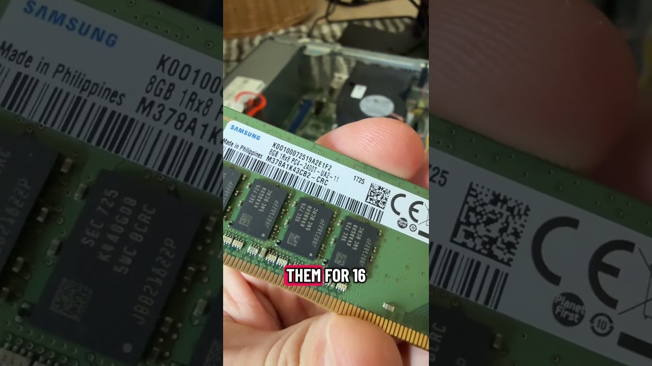 I yoinked some 2133mhz sticks out of my other server at got 32GB to register! #dell #homelab