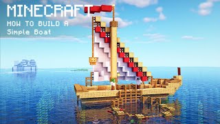 Minecraft: How To Build a Tiny Boat - Minecraft Builders