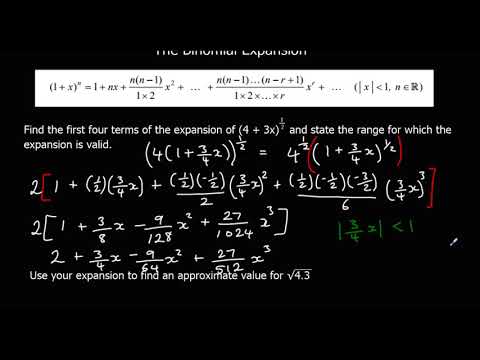 The Binomial Expansion 2 - Using an Expansion