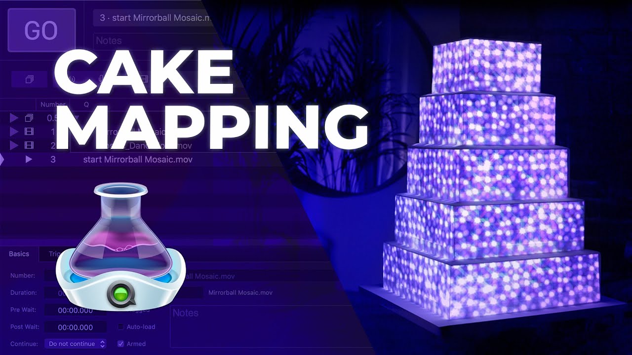 Qlab 4 Cake Projection Mapping Beginner’s Tutorial