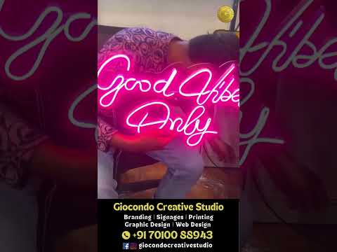 "Good Vibes Only" Neon Sign!
