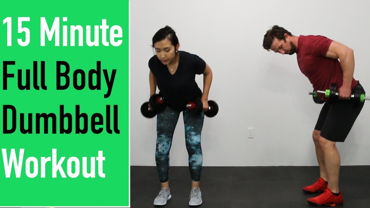 15 Minute Dumbbell Workout [ Full Body ] 🔥🔥