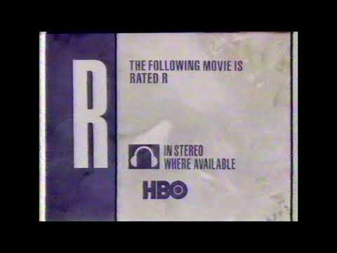 The Following Movie is Rated R intro (1989) HBO