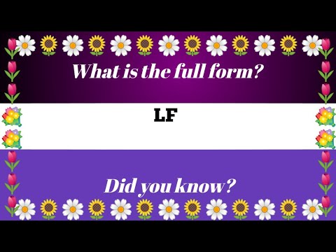 Full Form of LF.
