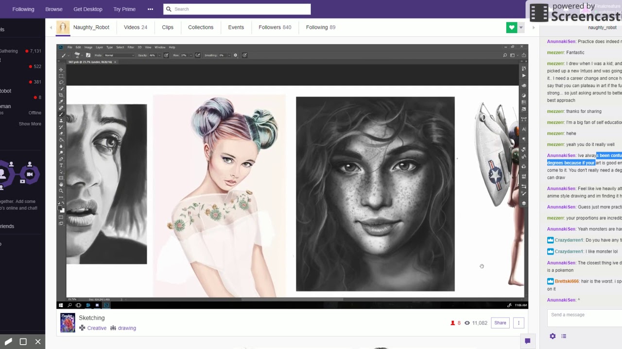 Naughty_Robot explains portraits