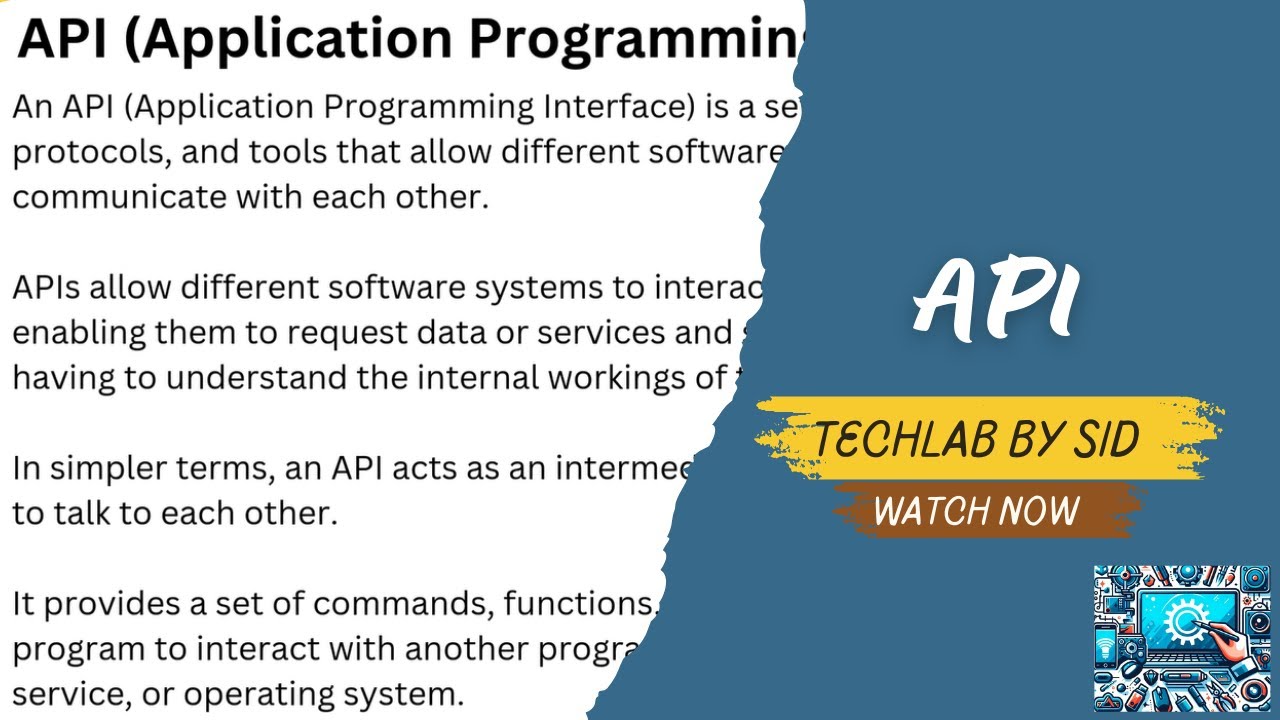 API or Application Programming Interface: Concepts & Working