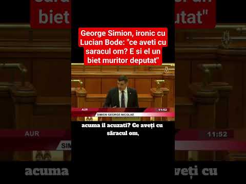 George Simion, ironic cu Lucian Bode: "ce aveti cu saracul om? E si el un biet muritor deputat"
