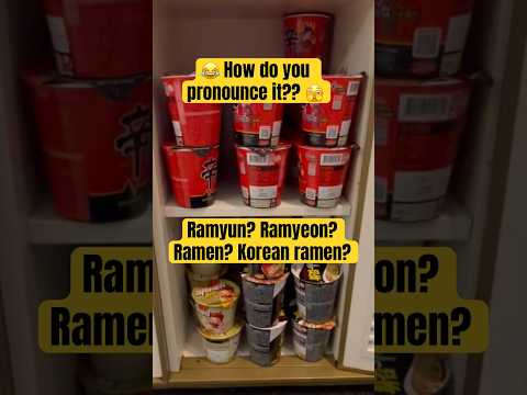 KOREAN RAMEN? How do you pronounce it?? Help us at YesandExplore😝#travel #funny #korea #ramen #lol
