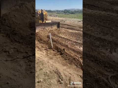 Leveling the pad for the house.