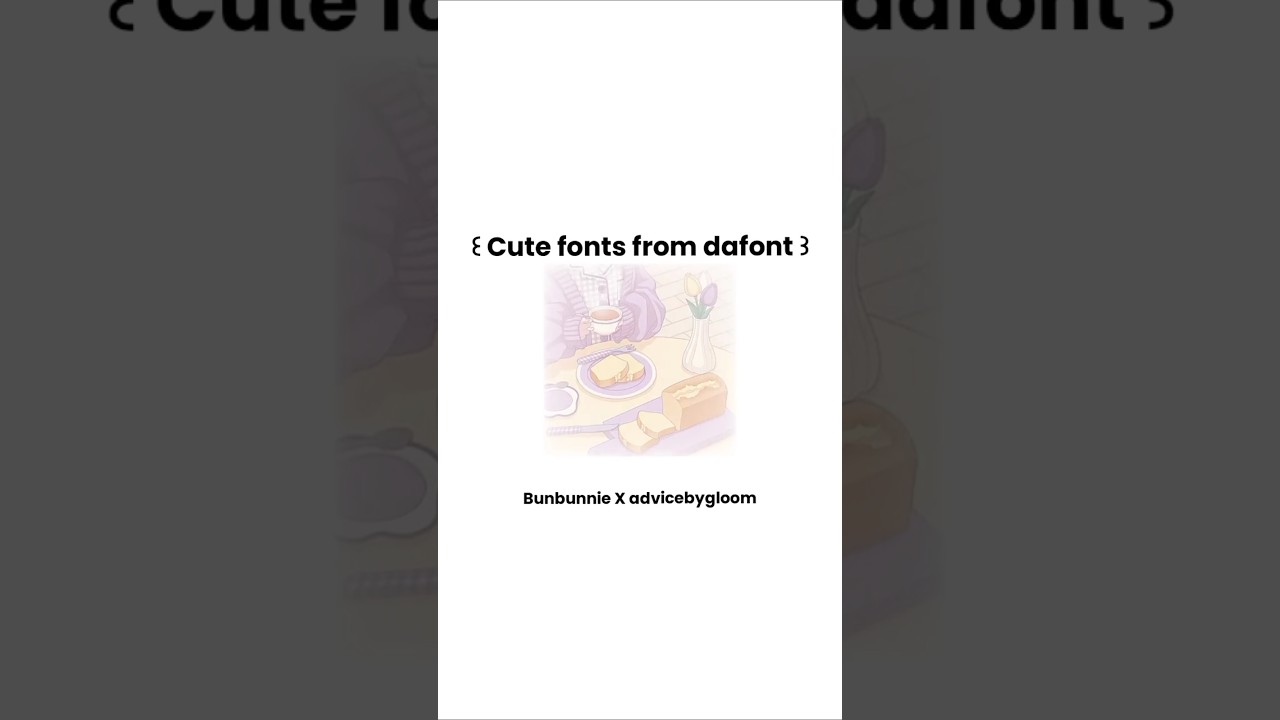 Cute fonts from dafont 🍄 #ゞִ #aesthetic #cute #fonts#dafont  @Bvblyix 🪐