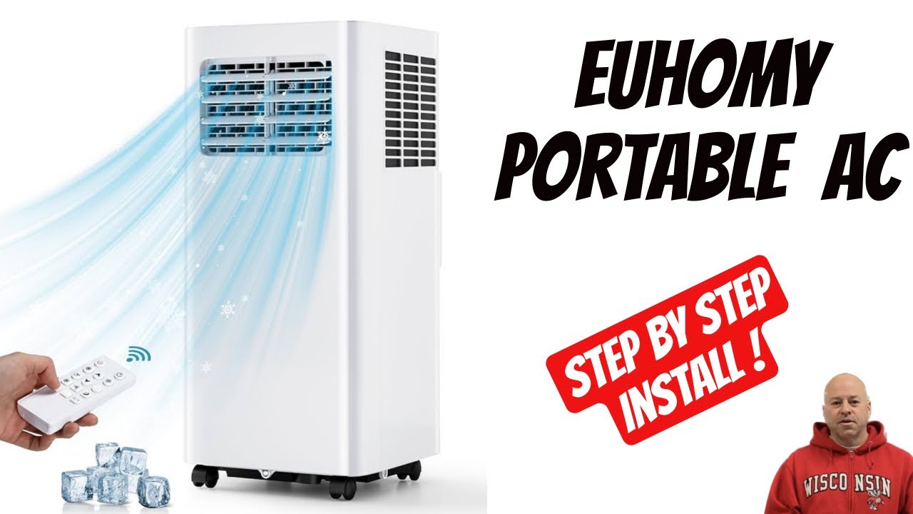 How to Install Euhomy Portable Air Conditioner - 10,000 BTU