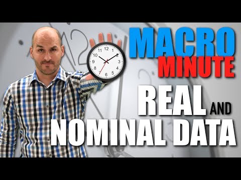 Macro Minute -- Real and Nominal Data