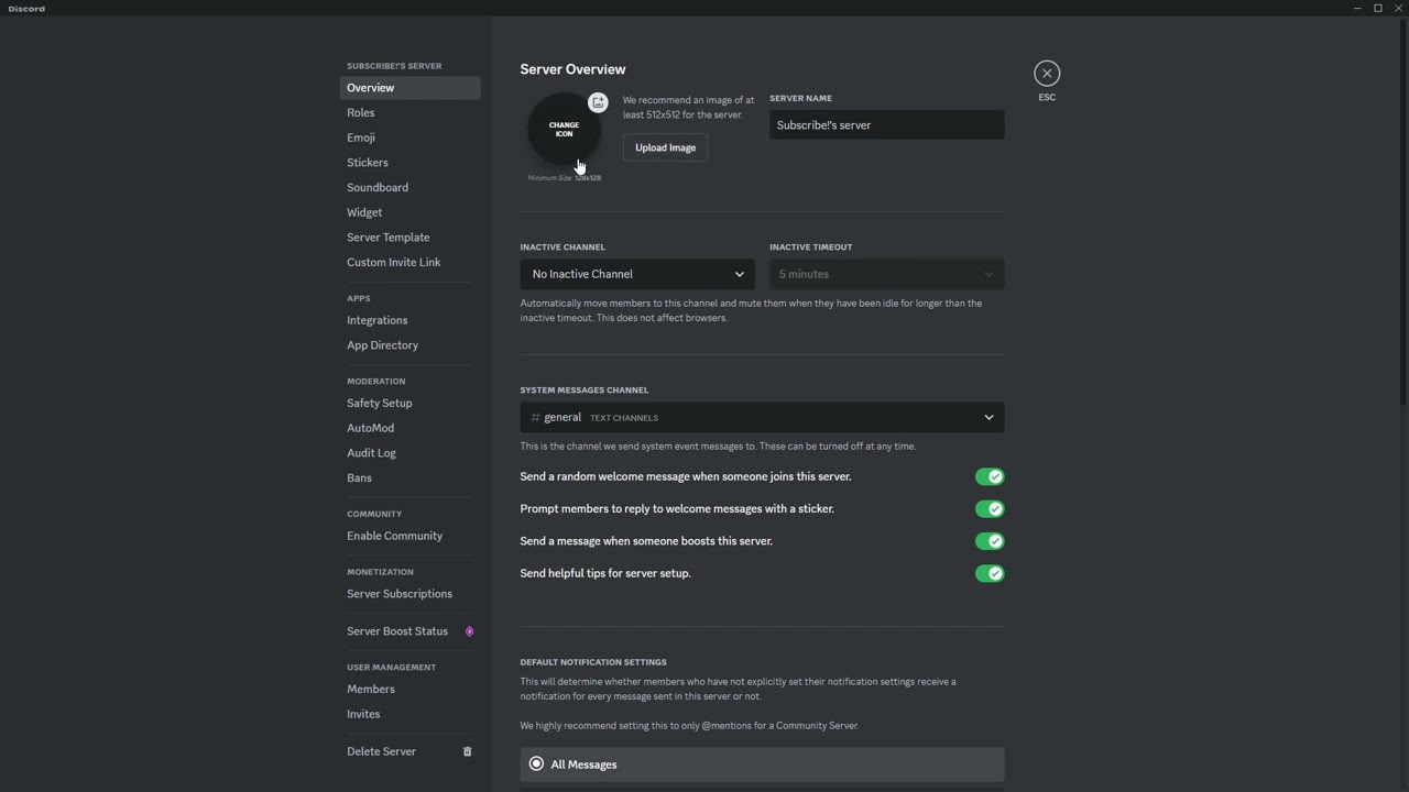 How to Make Animated Server Icon on DISCORD - Use GIF for Server Avatar #discord