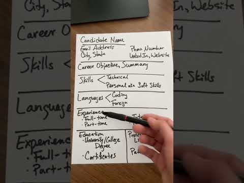 The Resume That Tech Recruiters Look For
