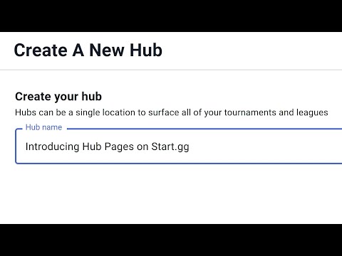 Introducing Hub Pages on Start.gg