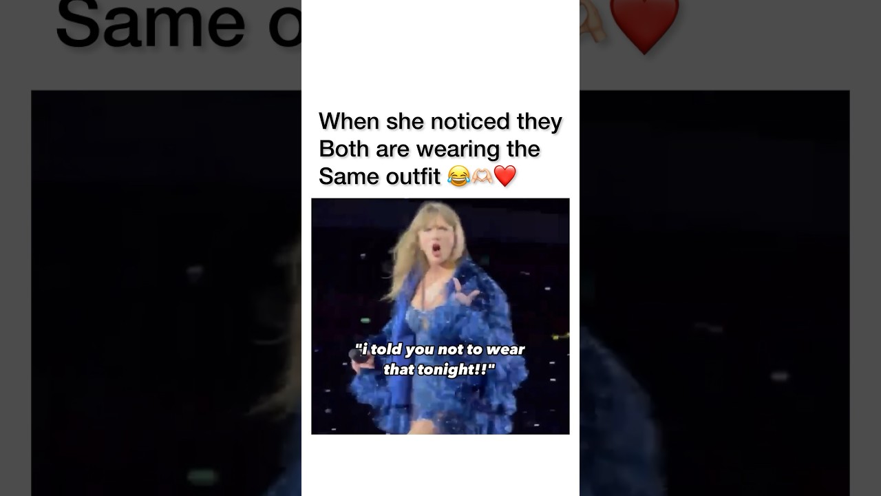 When Taylor noticed a fan wearing the same outfit #swifties #erastour #taylorswift #taylorsversion