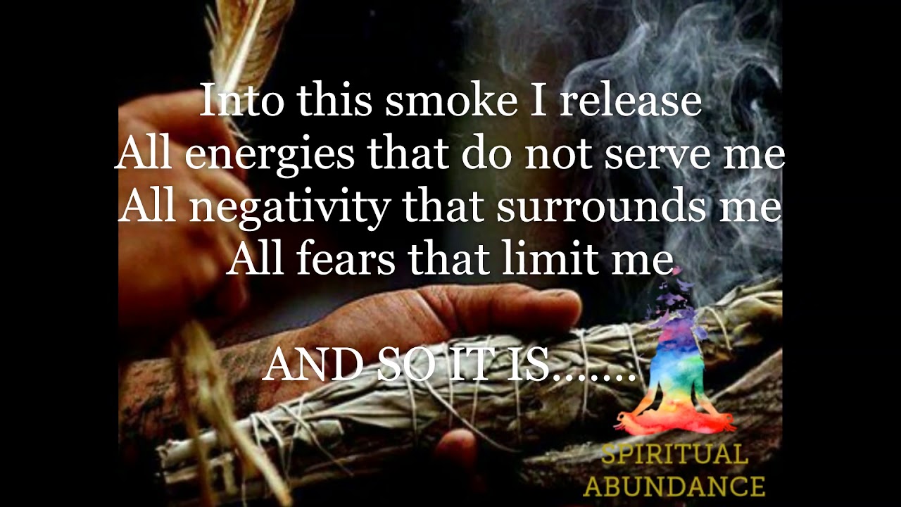 SPIRITUAL ABUNDANCE   smudging prayer