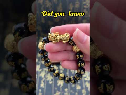 Which hand should you wear the Pixiu bracelet on? #bracelet #jewelry#pixiu #fengshui