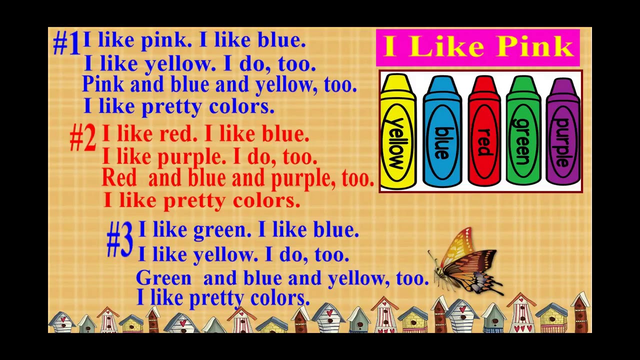 Unit 8 Colors Song Tiny Talk 1A