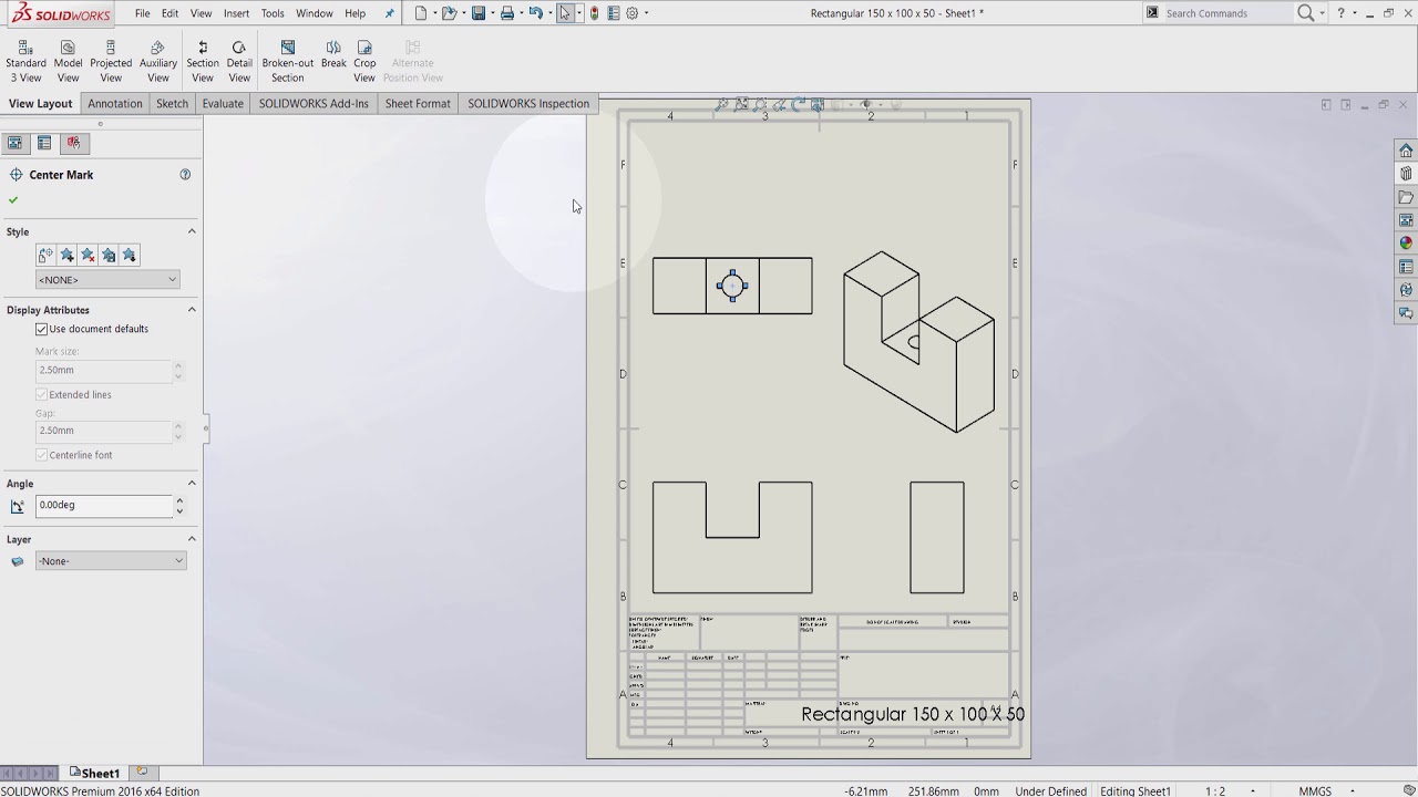 SolidWorks for Beginners | 03 | Drawing - Model View