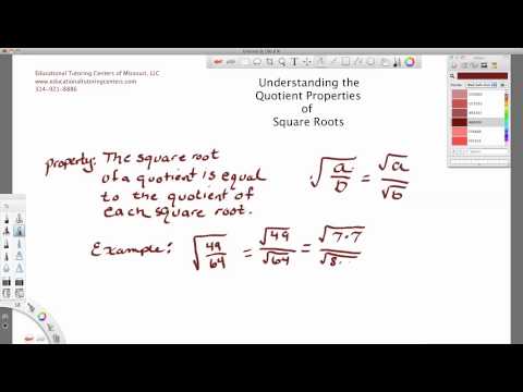 Understanding the Quotient Property of Square Roots