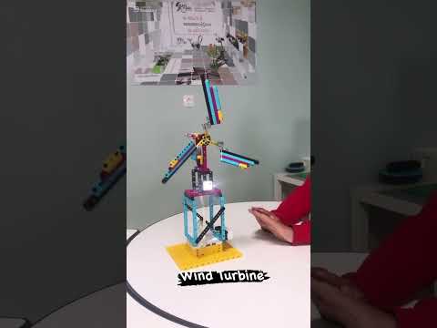 Wind Turbine with Lego Education Spike Prime #smartschool #legoeducation #robotics #spikeprime #stem