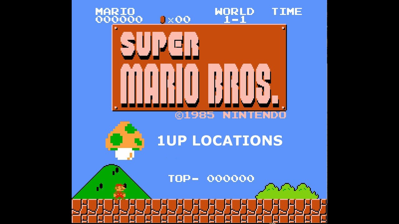 Super Mario Bros Secrets - 1UP Locations