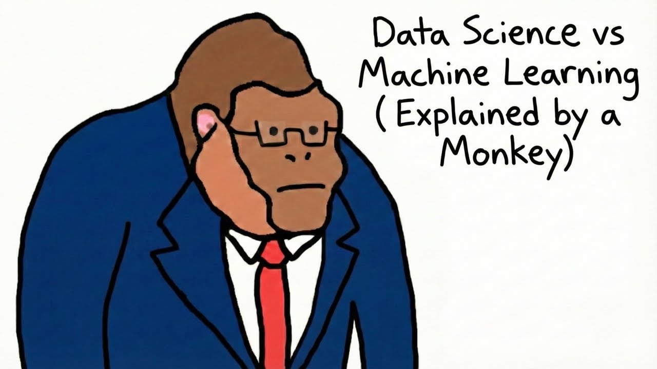 Data Science vs Machine Learning: Explained by a Monkey 🍌