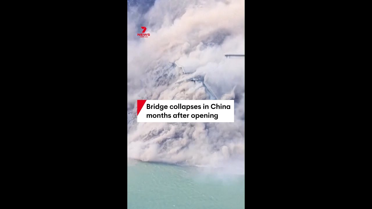 Bridge collapses in China months after opening