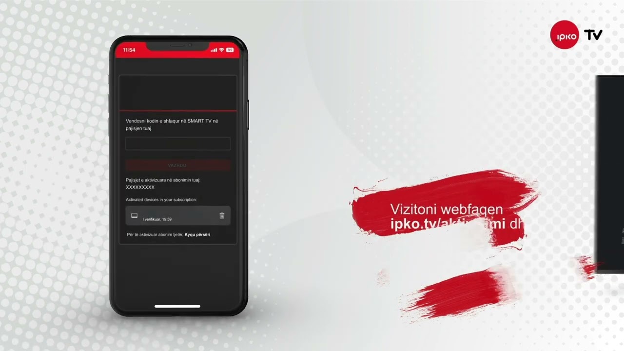 IPKO TV - Aktivizimi i aplikacionit në TV