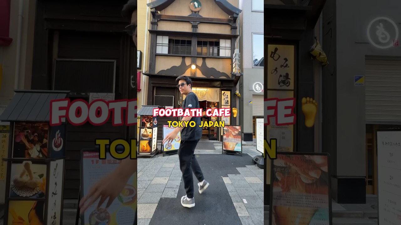 Foot Bath Cafe in Tokyo Japan🦶#tokyojapan #tokyotravel